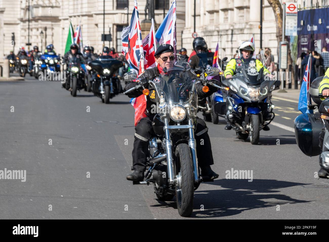 Westminster, London, UK. 7th Apr, 2023. A large group of military ...