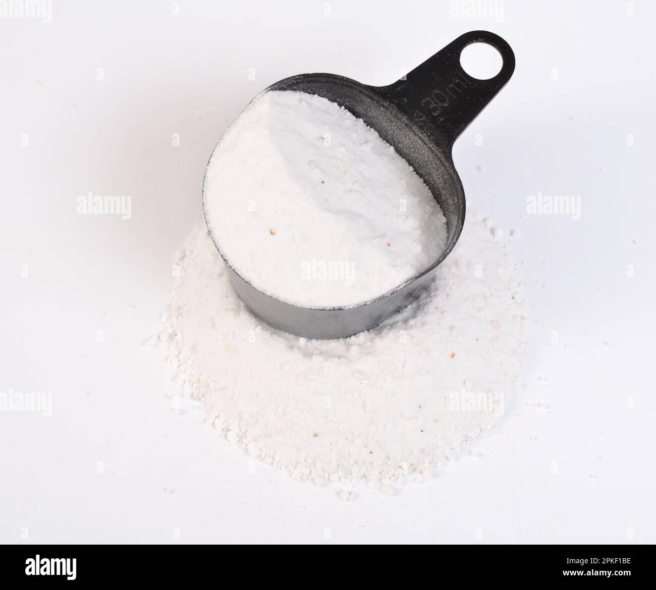 Dolomite mineral powder heep on white background Stock Photo - Alamy