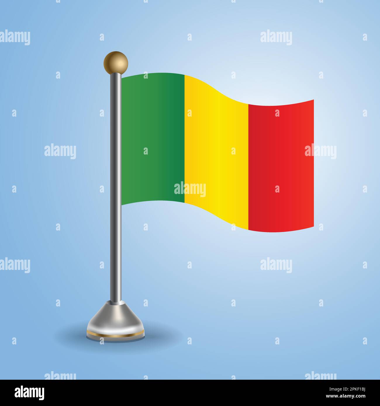 State table flag of Mali. National symbol, vector illustration Stock ...