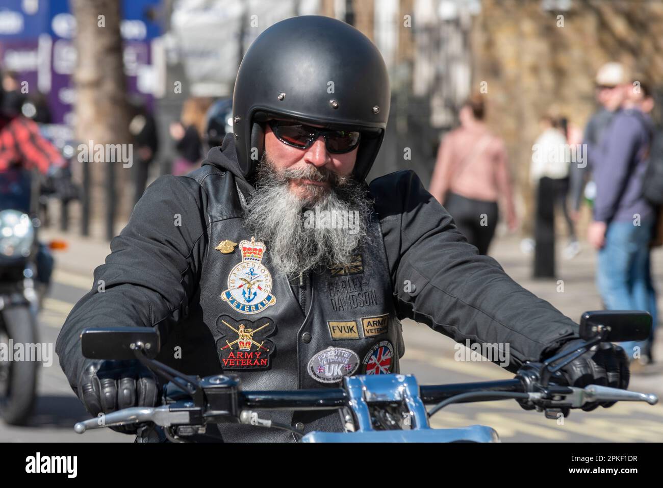 Westminster, London, UK. 7th Apr, 2023. A large group of military ...