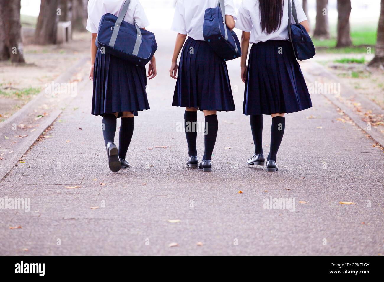 Junior high school students walking in a line Stock Photo - Alamy