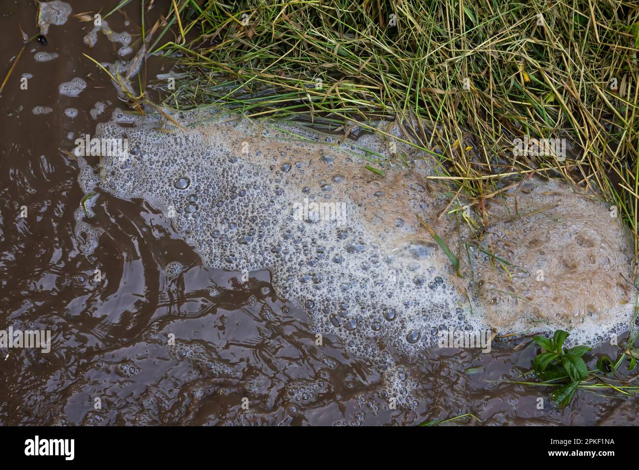 powerful waterfall with dirty water after the hard rain Stock Photo - Alamy