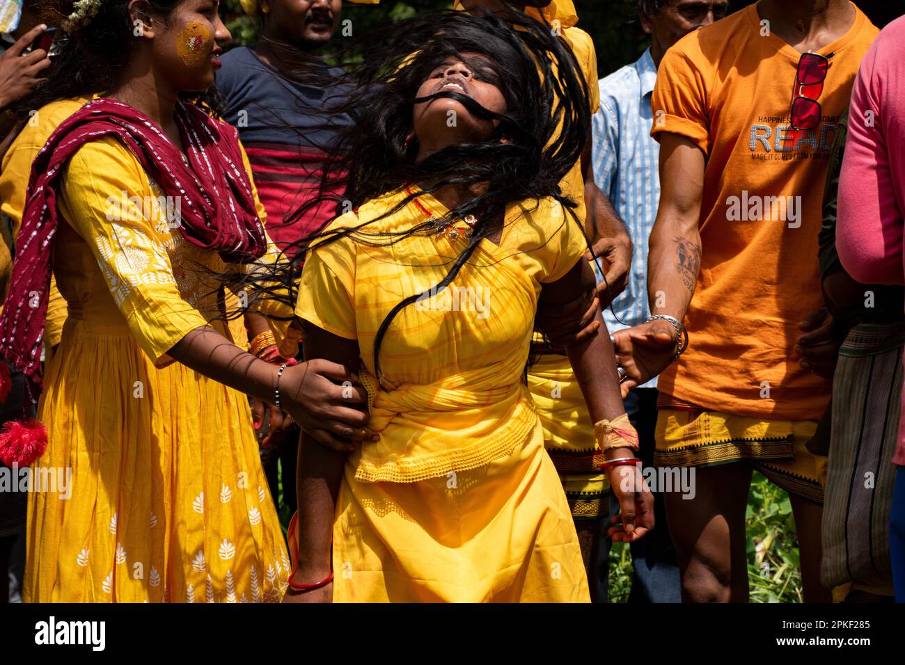 April 6, 2023, Bandel, West bengal, India: After the Sitala puja, and ...