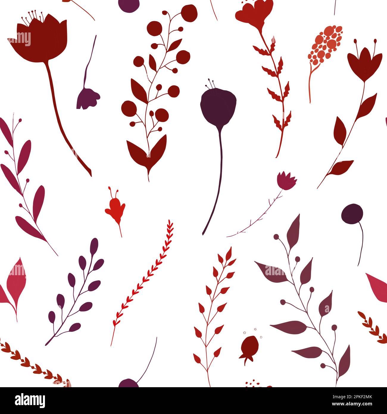 Seamless autumn leaves pattern fall season colors Cut Out Stock Images ...