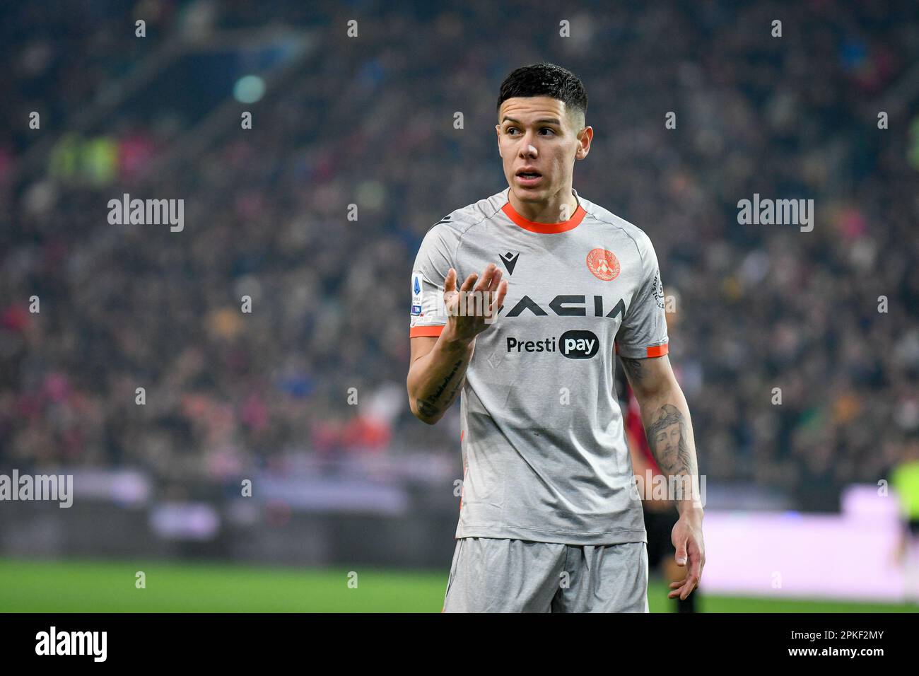 Friuli - Dacia Arena stadium, Udine, Italy, March 18, 2023, Udinese's ...