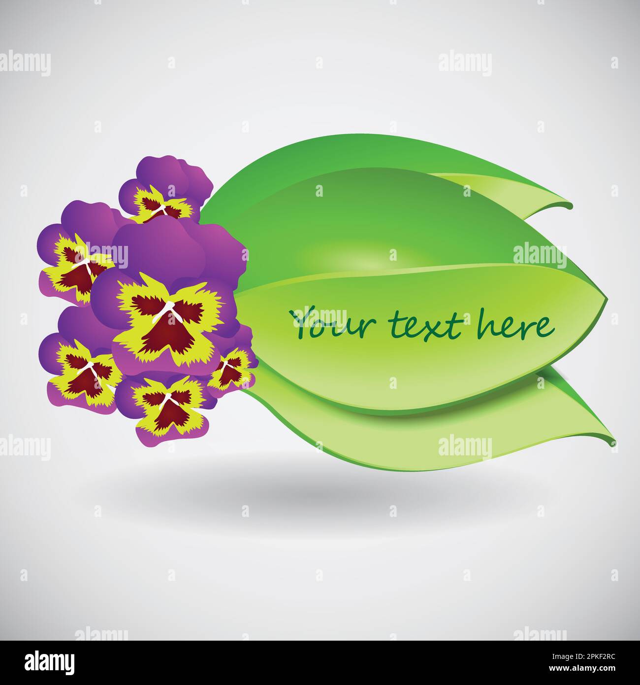 Floral Speech Bubble Template Stock Vector Image & Art - Alamy