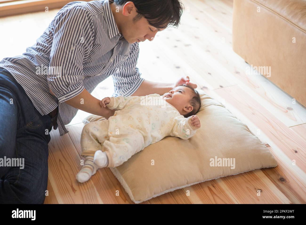 Fathers Taking Care Of Children Stock Photo - Alamy