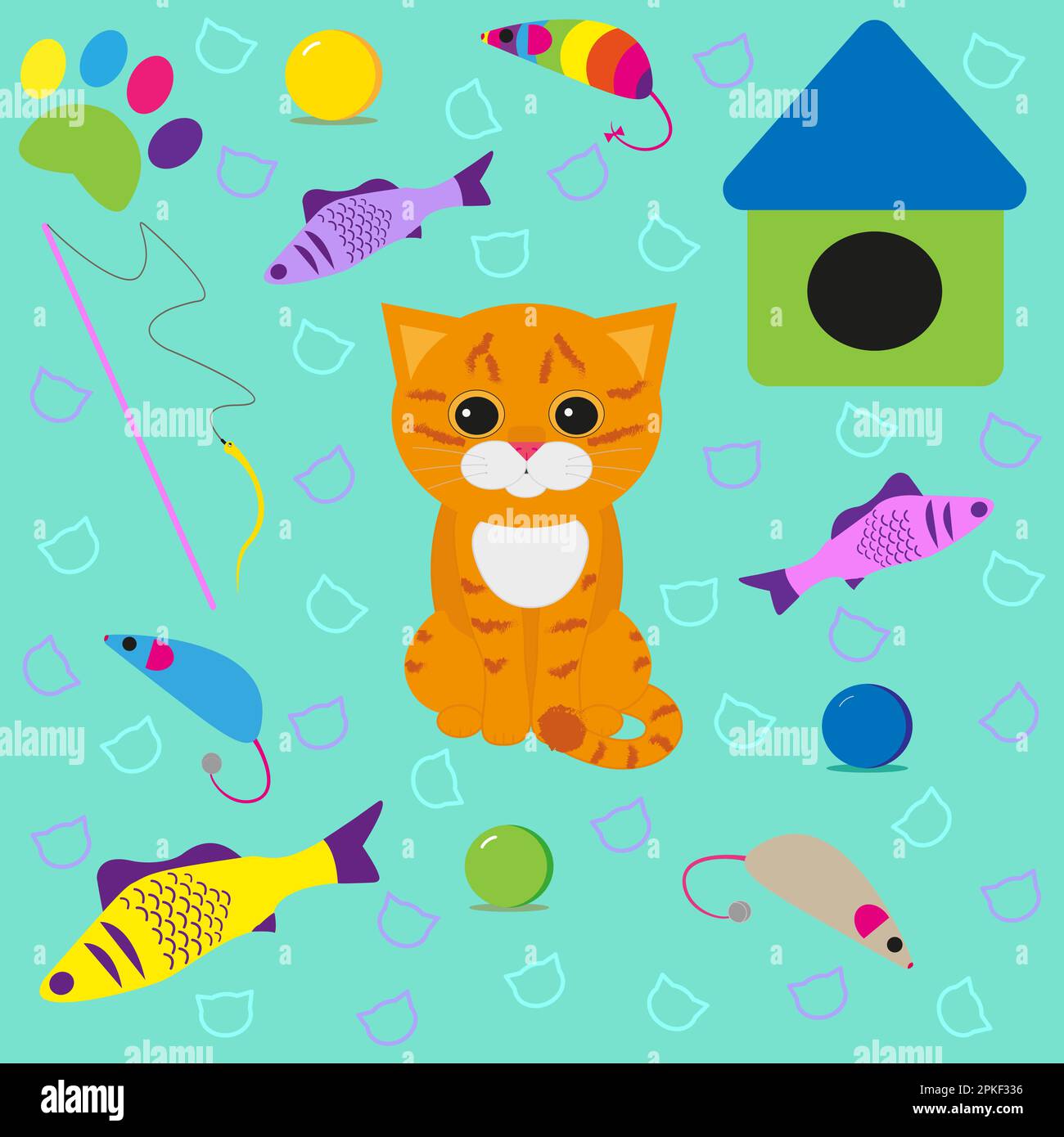 Ginger cat in playroom vector illustration Stock Vector Image & Art - Alamy Ginger cat in playroom vector illustration Stock Vector Image & Art - Alamy
