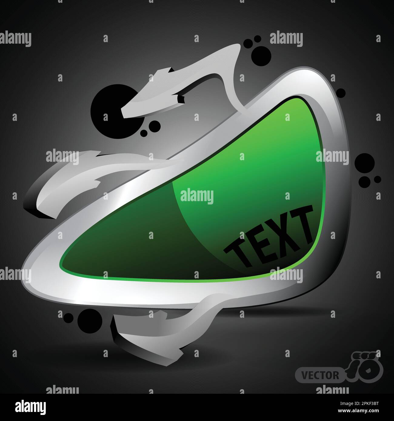 Green graffiti speech bubble Stock Vector Images - Alamy