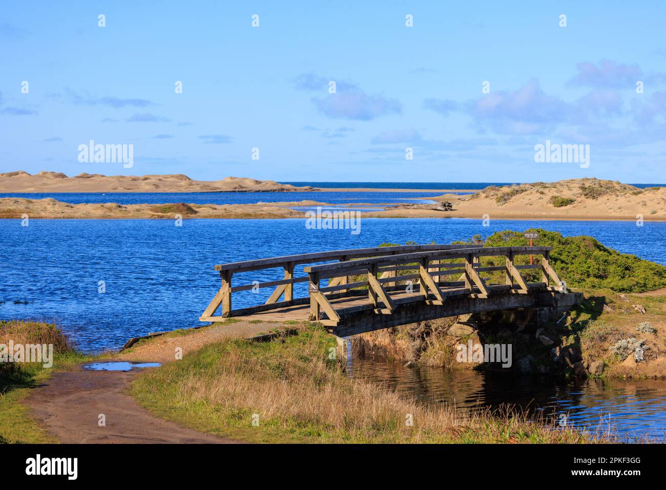 Marshland landscape bridge in hi-res stock photography and images - Alamy