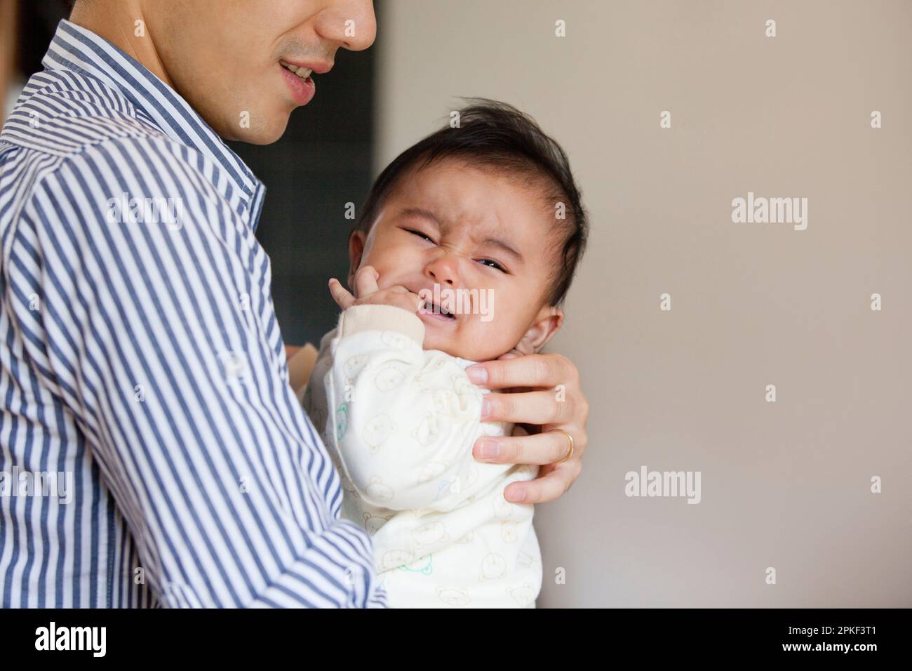 Father Feeding Baby Stock Photo - Alamy
