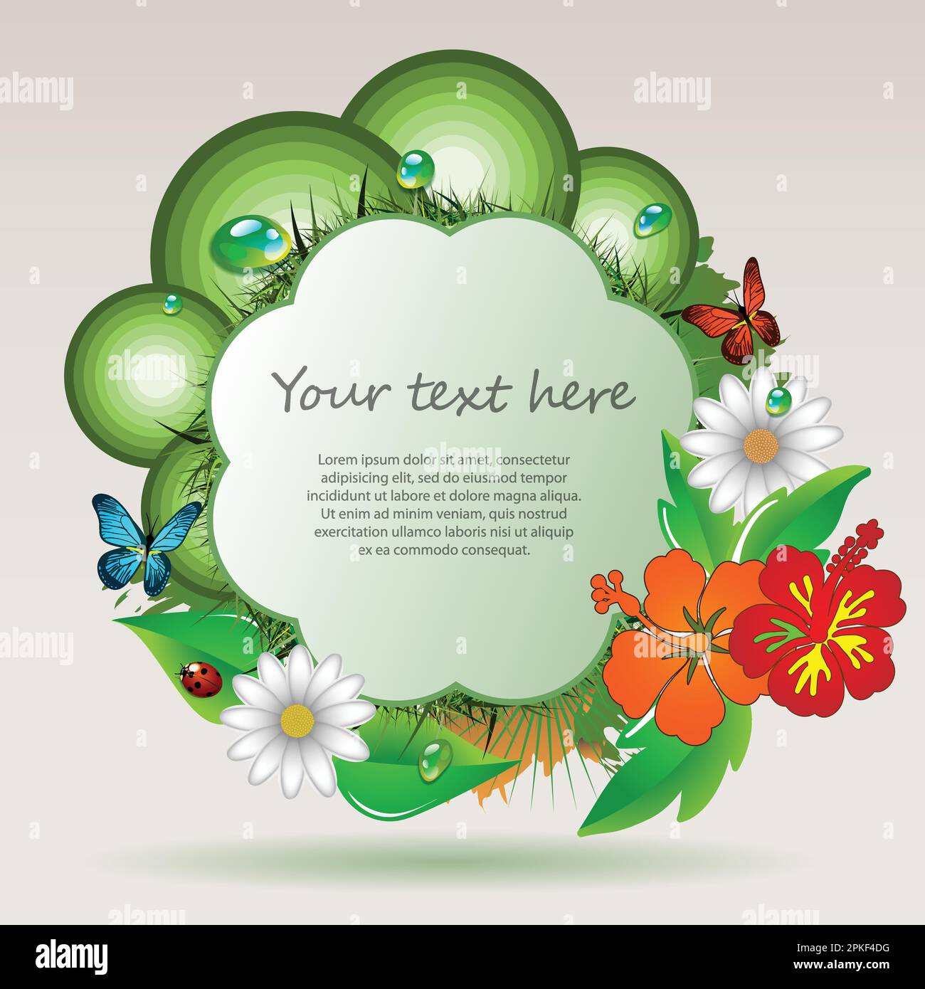 Nature Concept Background or Label Template Stock Vector Image & Art ...