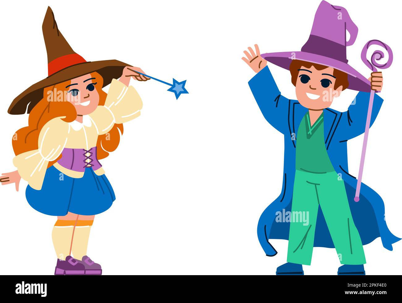 kid wizard vector Stock Vector Image & Art - Alamy