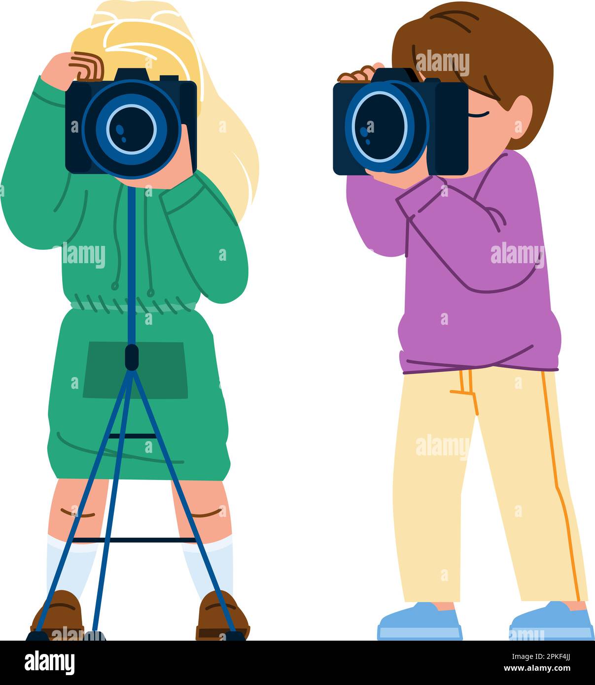 kid photographer vector Stock Vector Image & Art - Alamy