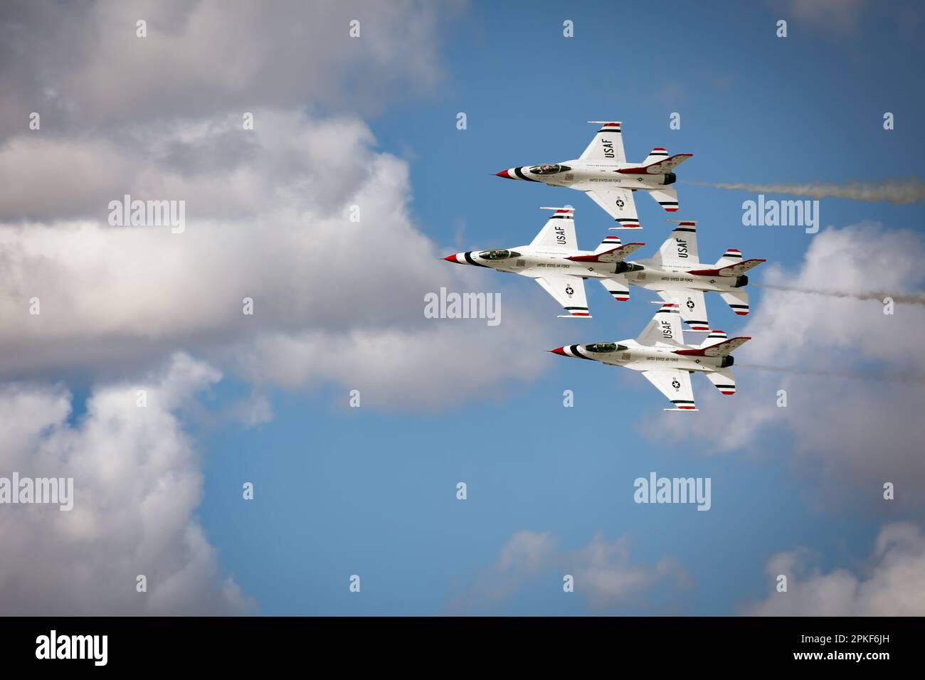 The US Air Force Thunder Birds perform at the 2023 Thunder and ...