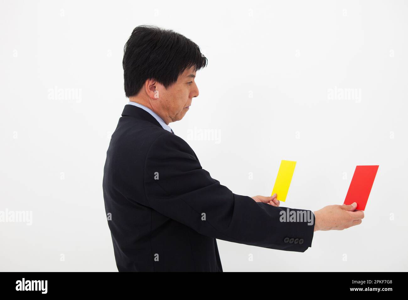 Man choosing a card Stock Photo - Alamy