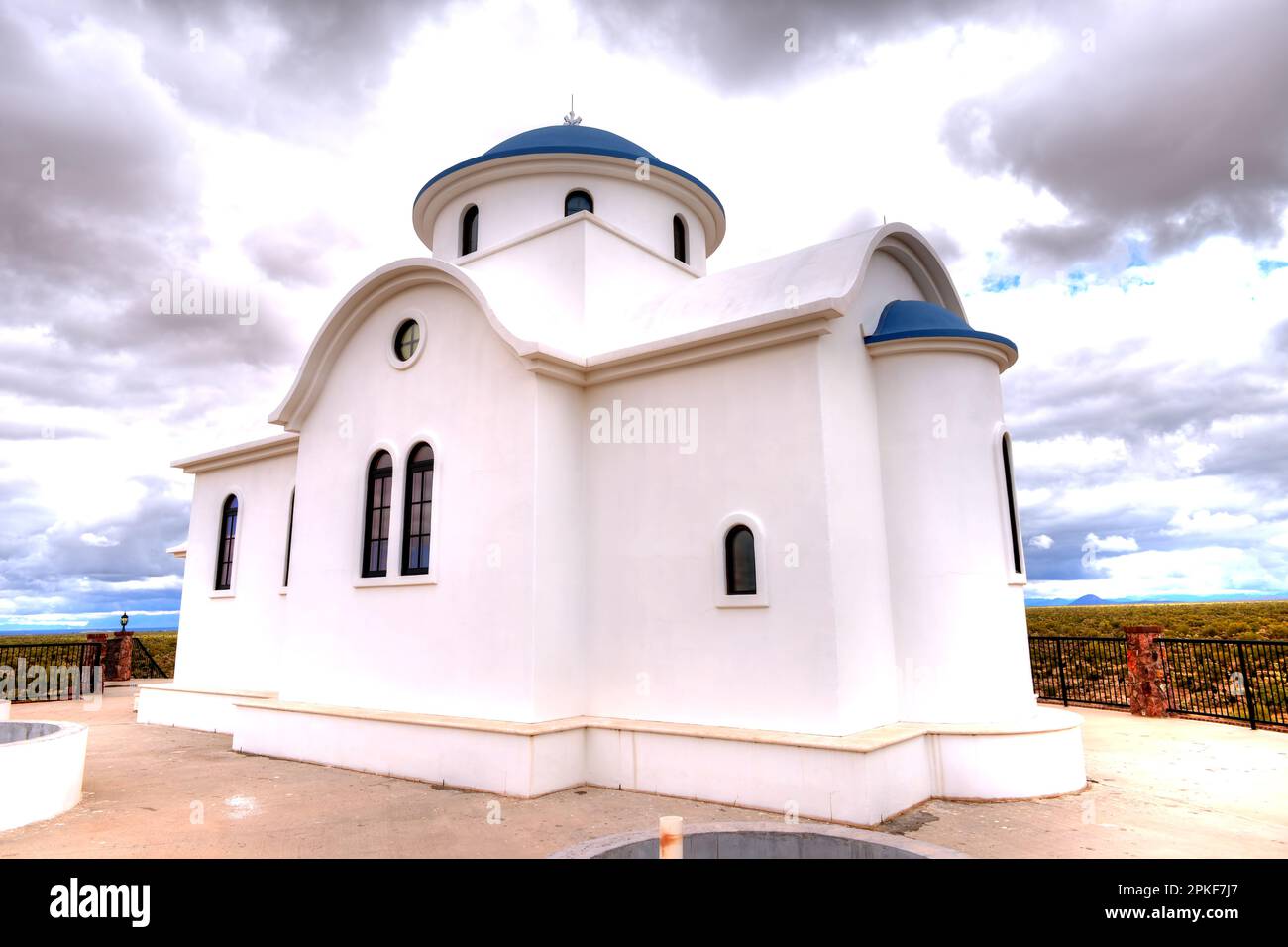 Greek orthodox chapel at St. Anthony's monastery in Arizona Stock Photo ...