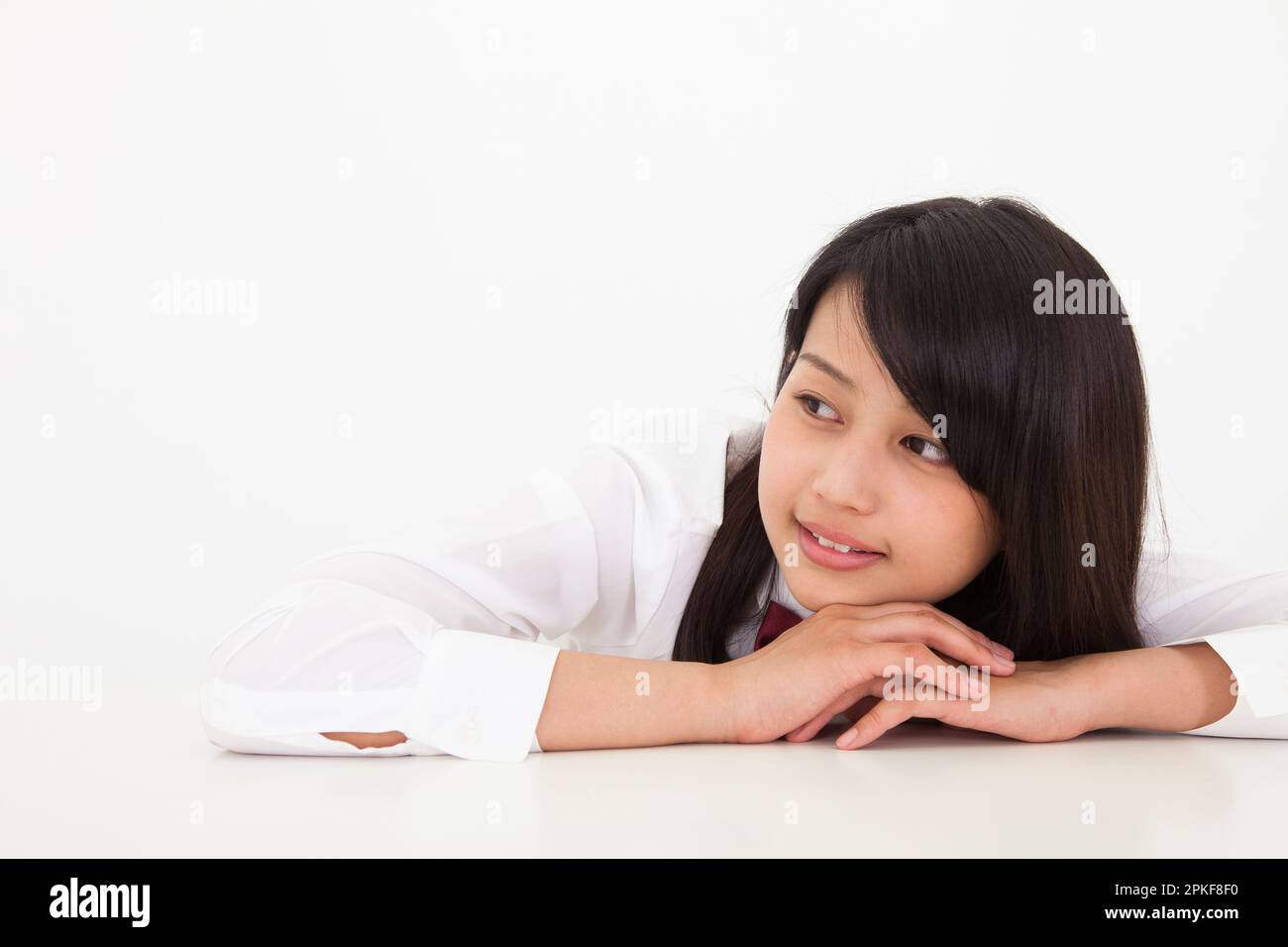 Thinking high school student Stock Photo - Alamy