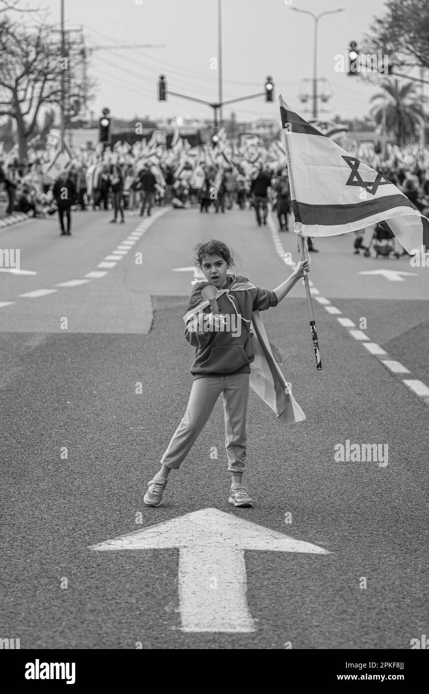Civilian protests in the city of Rehovot Israel against the planned ...