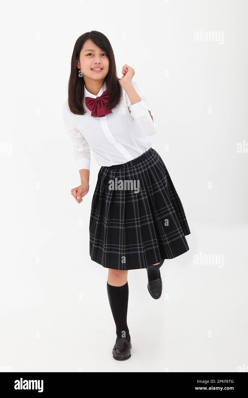 High school student running Stock Photo - Alamy