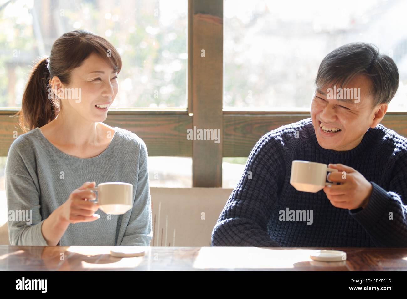 Chatting over a coffee hi-res stock photography and images - Alamy