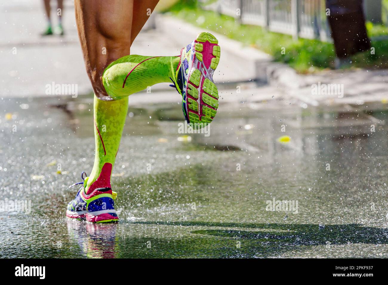 Man running from water hi-res stock photography and images - Alamy