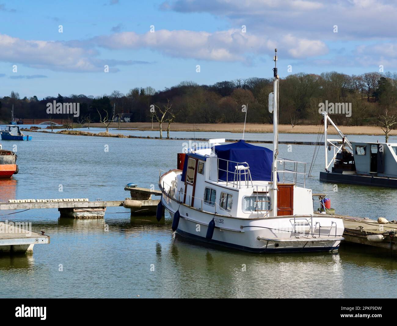Melton, Woodbridge, Suffolk, UK - 7 April 2023 : Boats at Melton ...