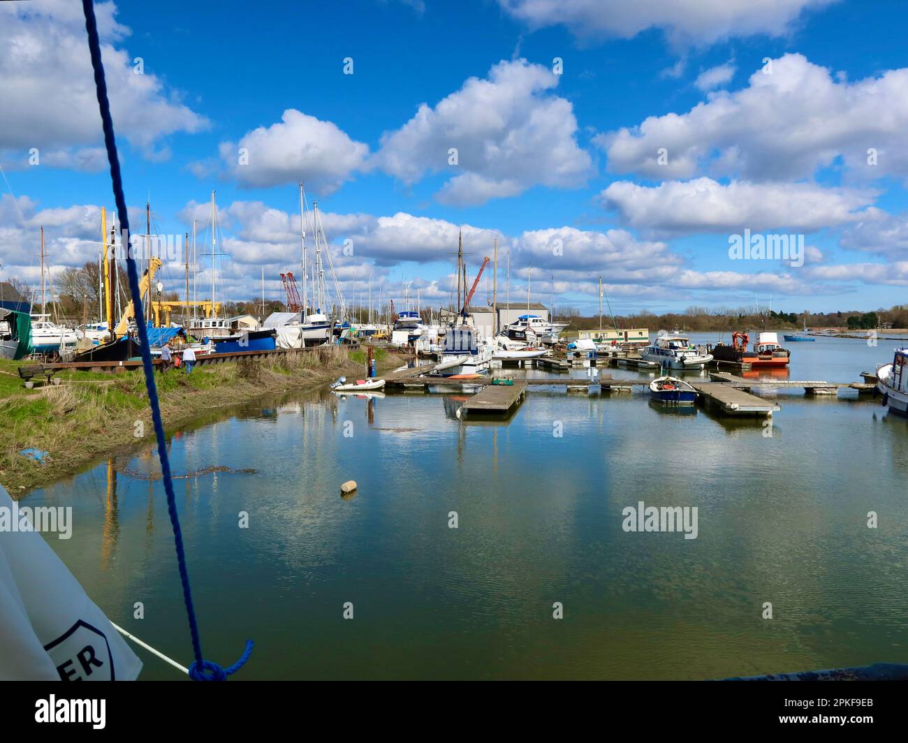 Melton, Woodbridge, Suffolk, UK - 7 April 2023 : The view from under ...