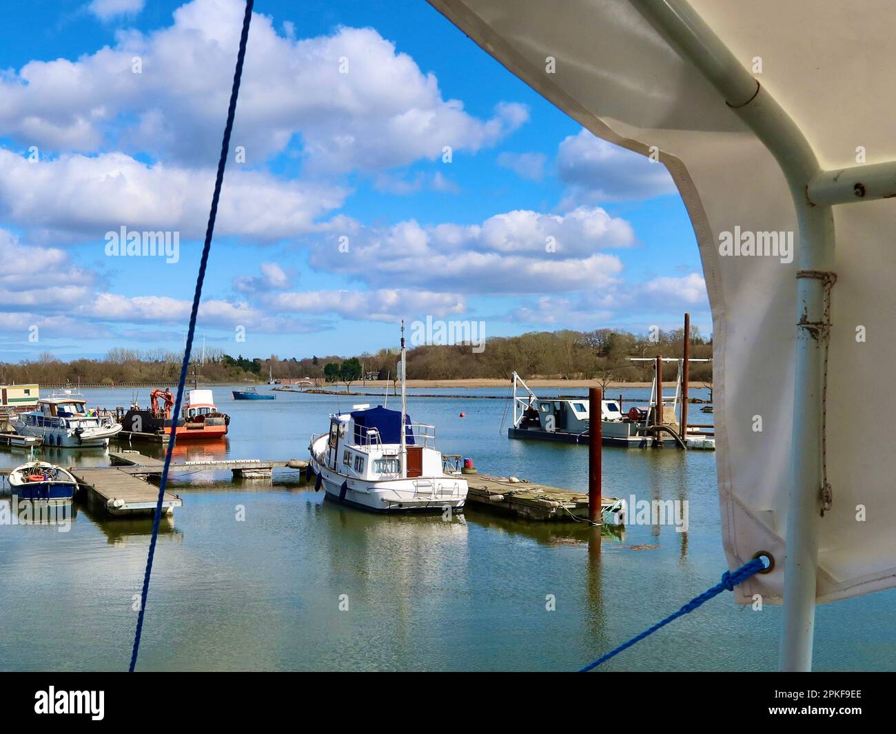 Melton, Woodbridge, Suffolk, UK - 7 April 2023 : The view from under ...