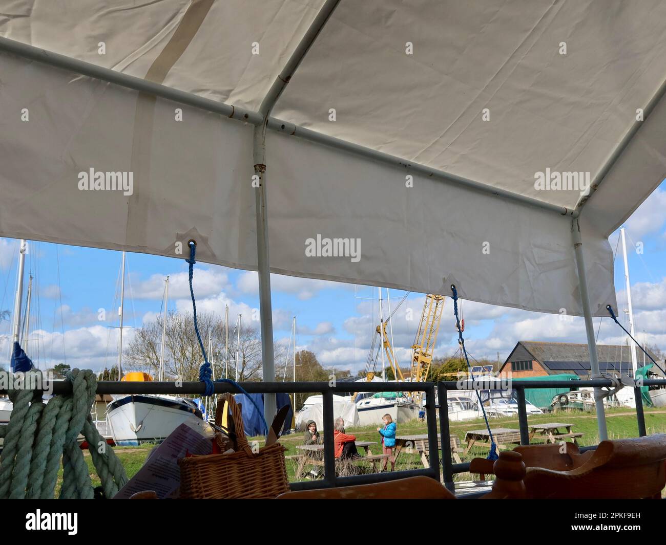 Melton, Woodbridge, Suffolk, UK - 7 April 2023 : The view from under ...