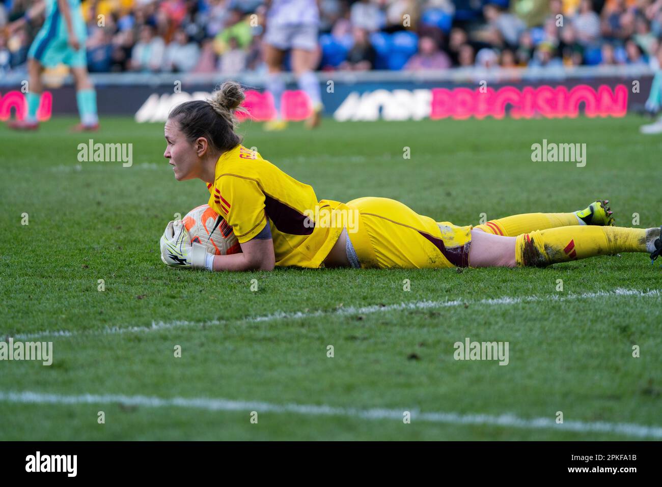 Wimbledon, London, UK. 7 April 2023. LEE GIBSON,( Scotland) Goalkeeper ...