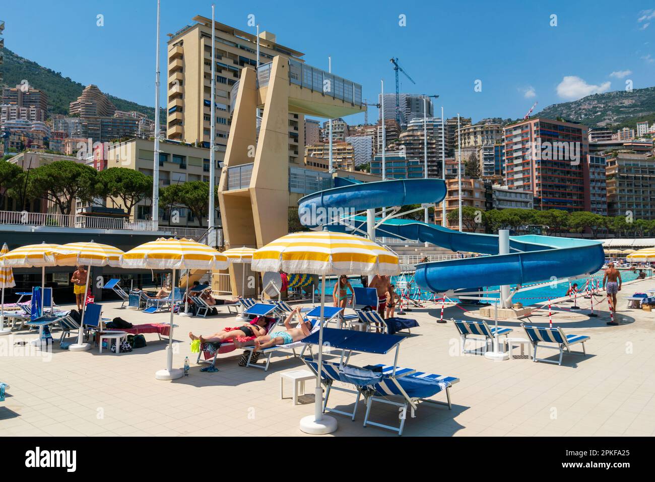 Outdoor swimming pool, Stade nautique Rainier III Swimming Pool, Monaco ...