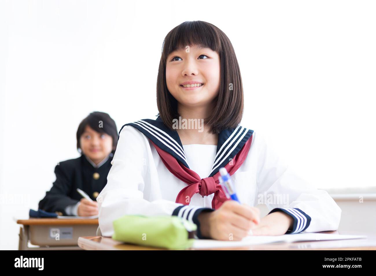Junior High School Students in Class Stock Photo - Alamy