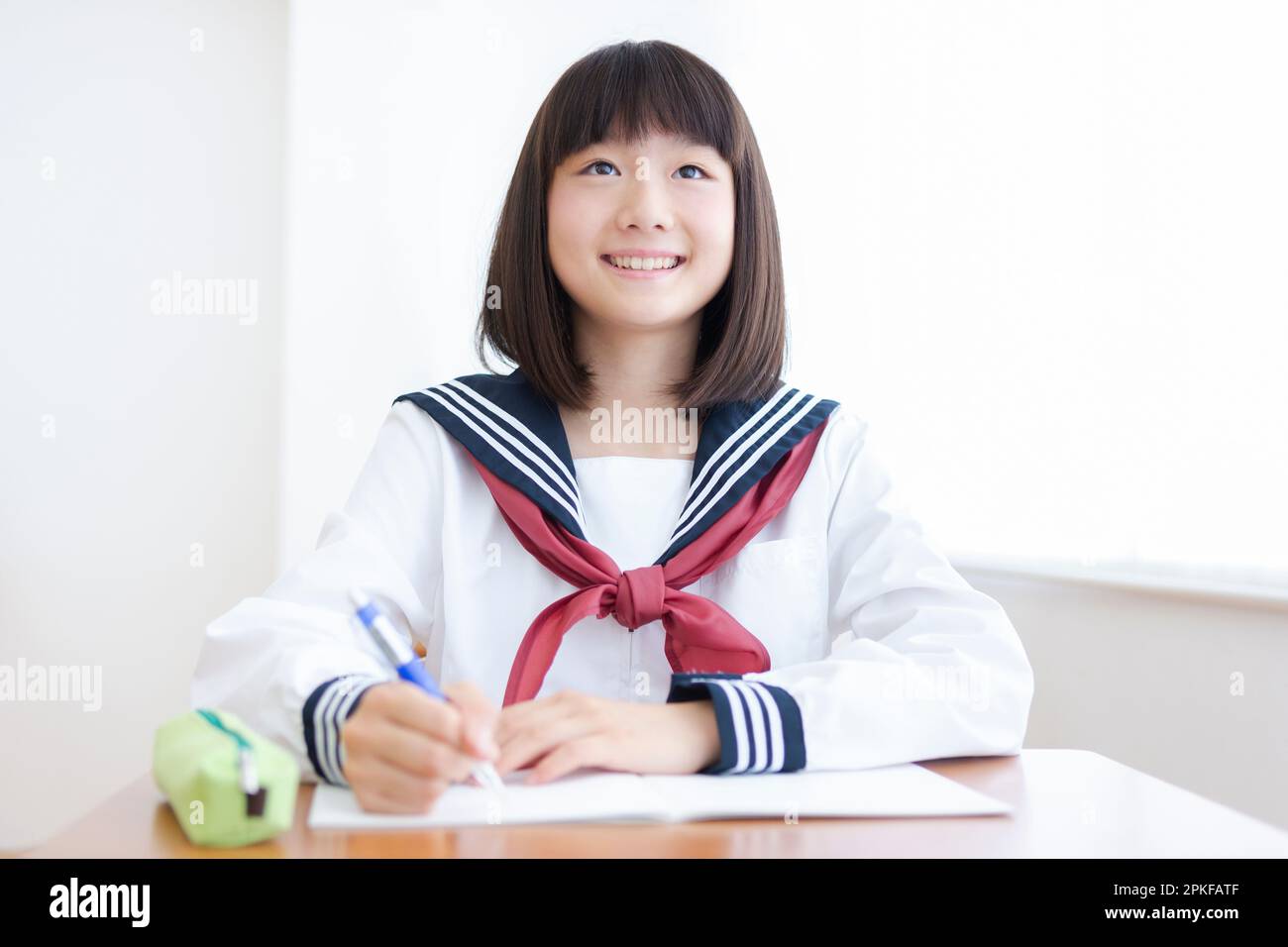 Junior High School Students in Class Stock Photo - Alamy