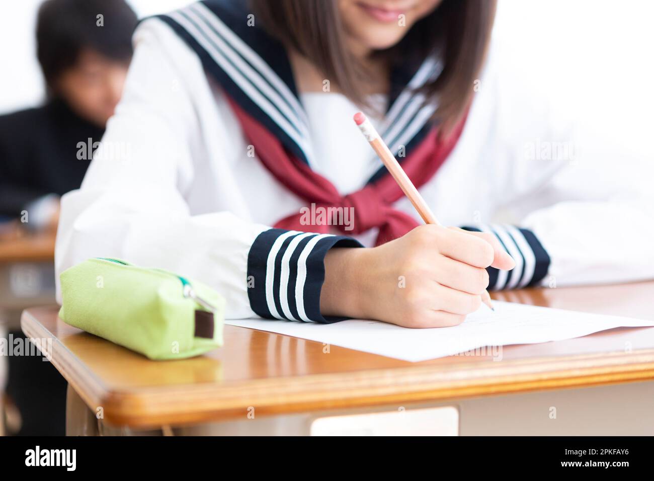 Junior High School Students in Class Stock Photo - Alamy