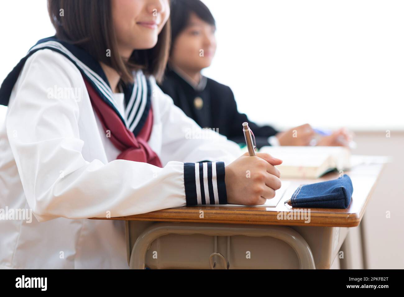 Junior High School Students in Class Stock Photo - Alamy