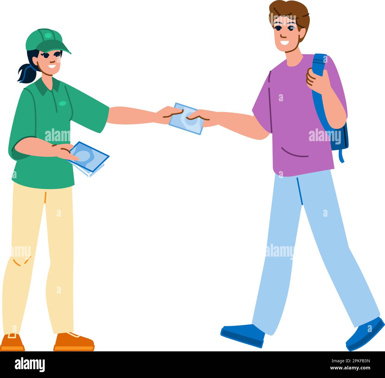 distributing flyer vector Stock Vector Image & Art - Alamy