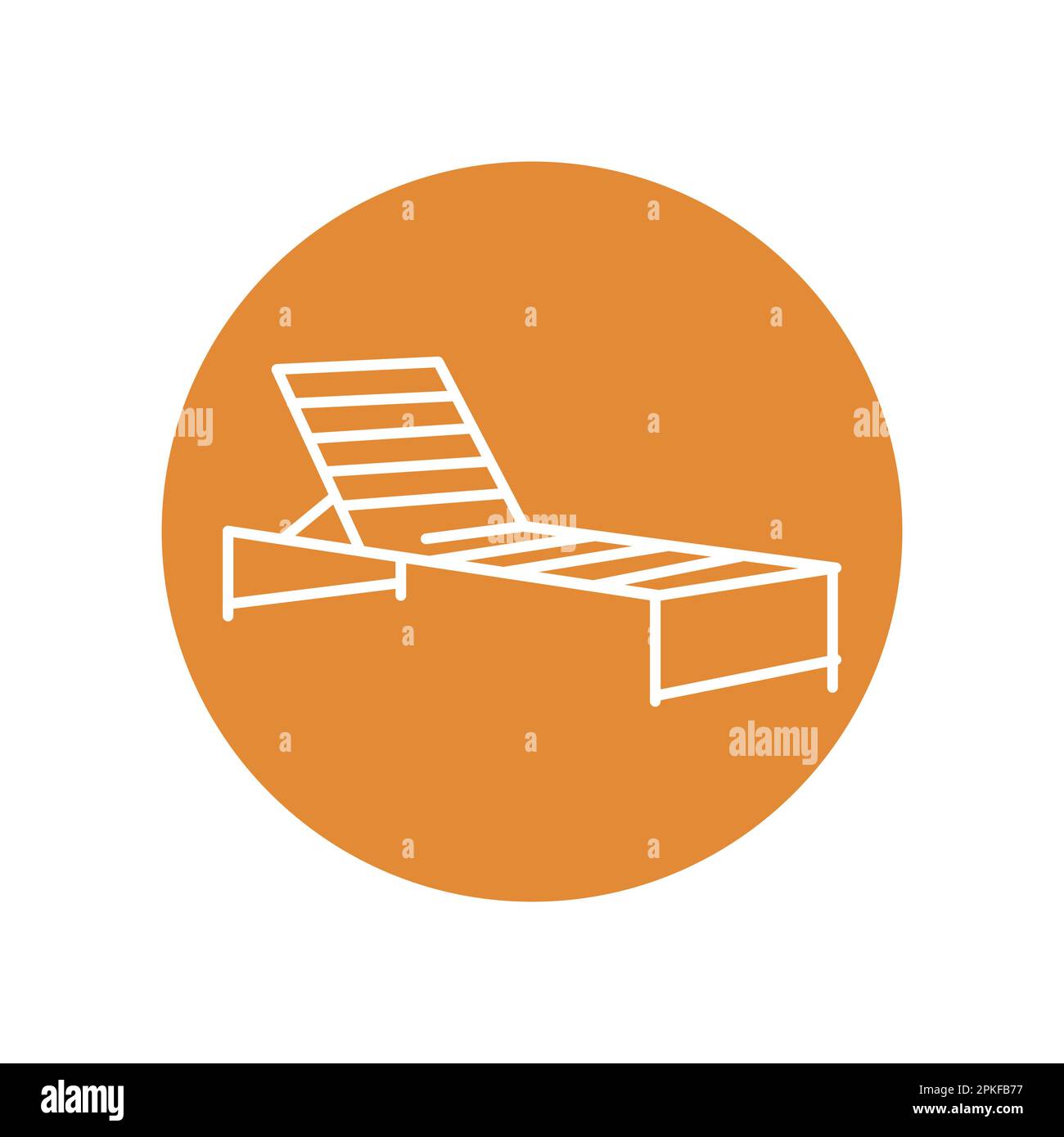Sun lounger garden Stock Vector Images - Alamy
