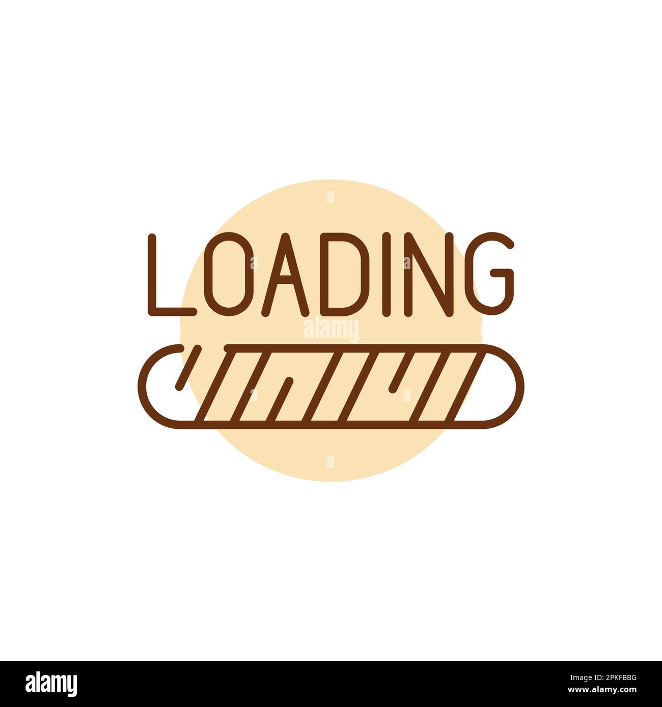 Loading work linear icon Cut Out Stock Images & Pictures - Alamy