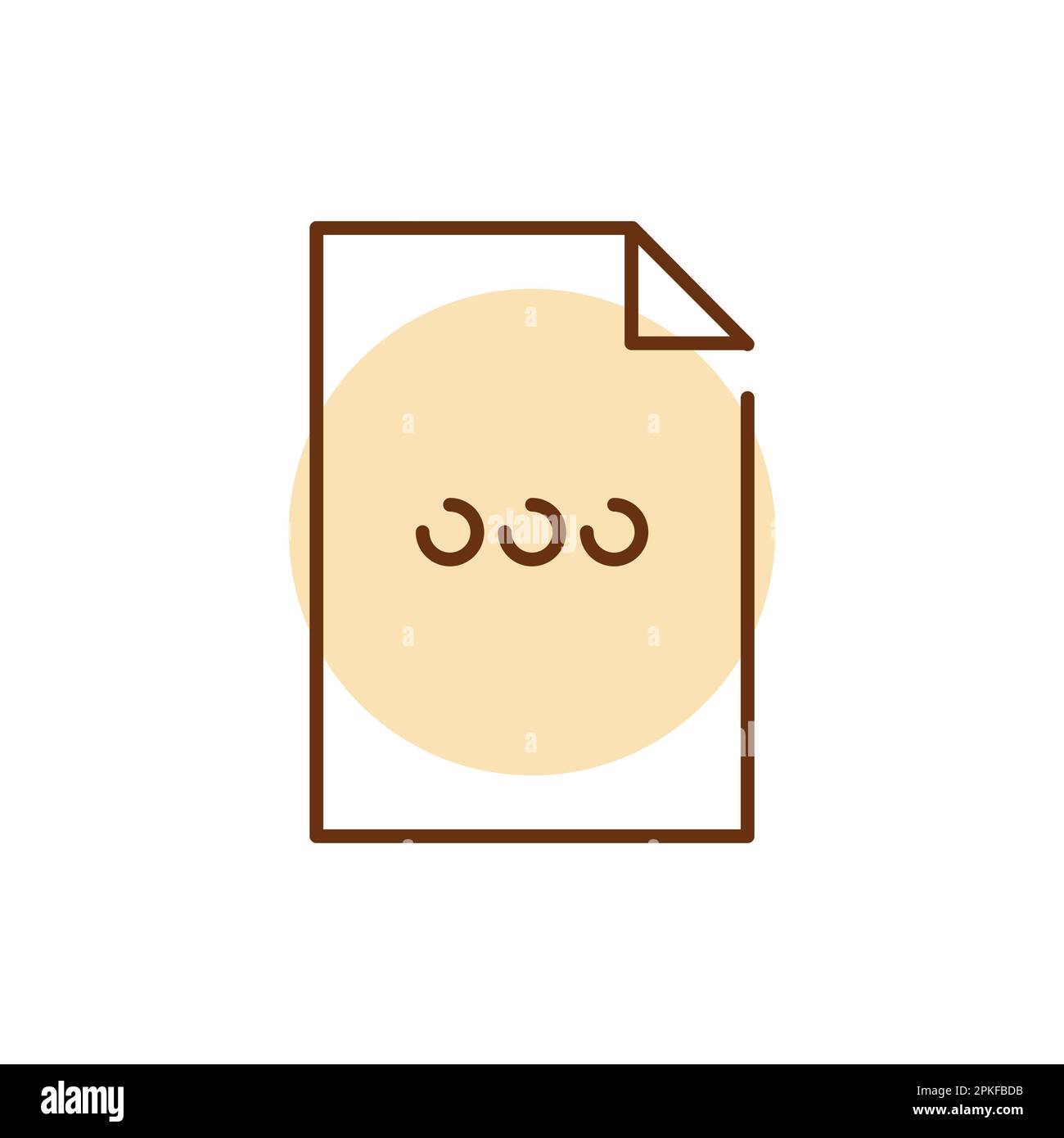 New document color line icon. Website banner. Download process. System ...