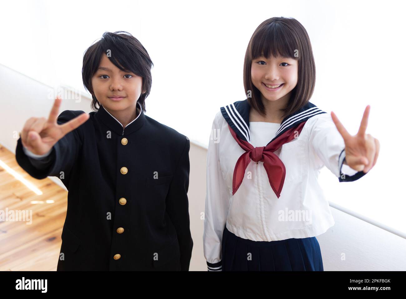Junior high school student posing with his guts Stock Photo - Alamy