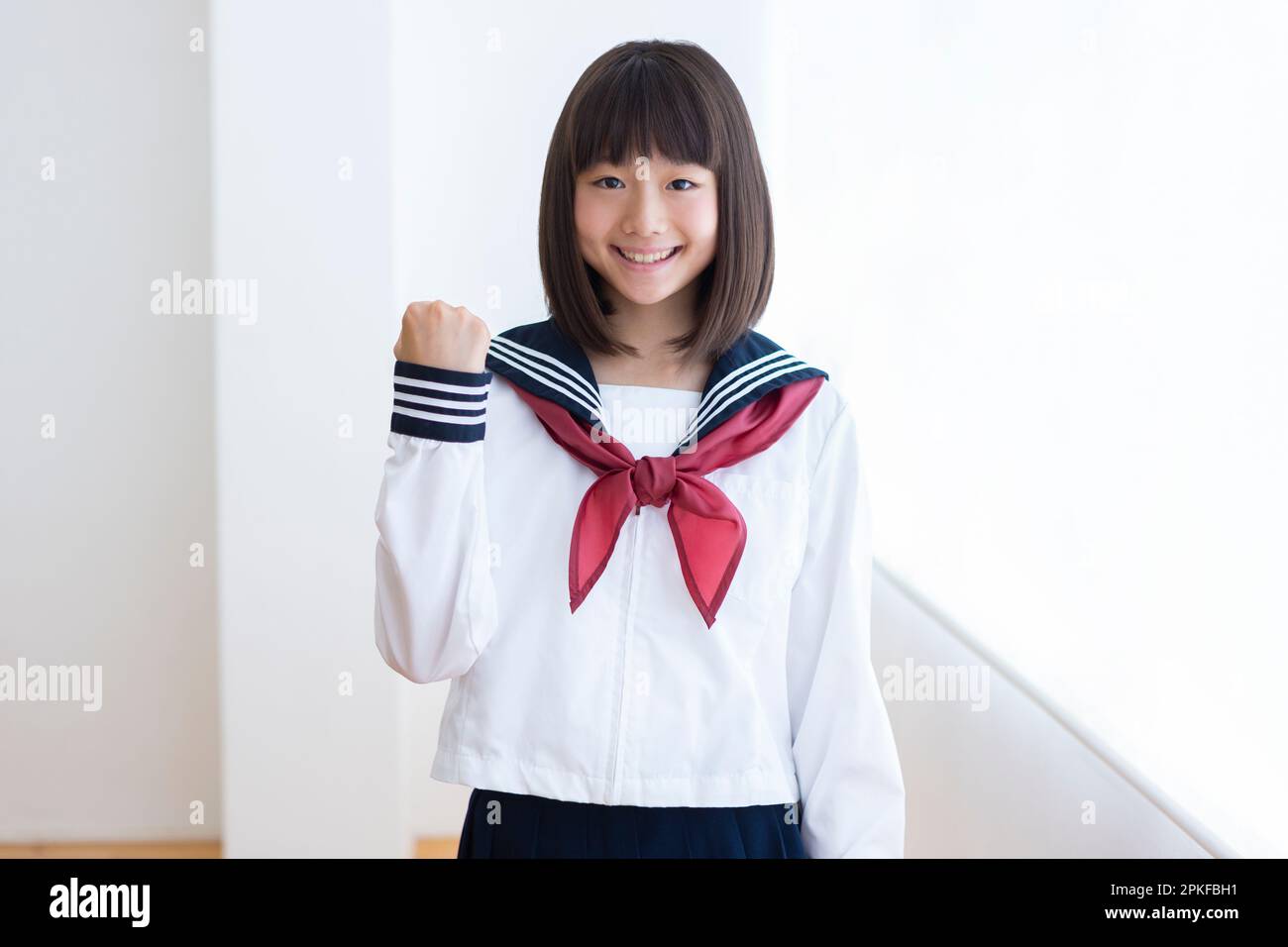 Junior High School Students Posing with Guts Stock Photo - Alamy