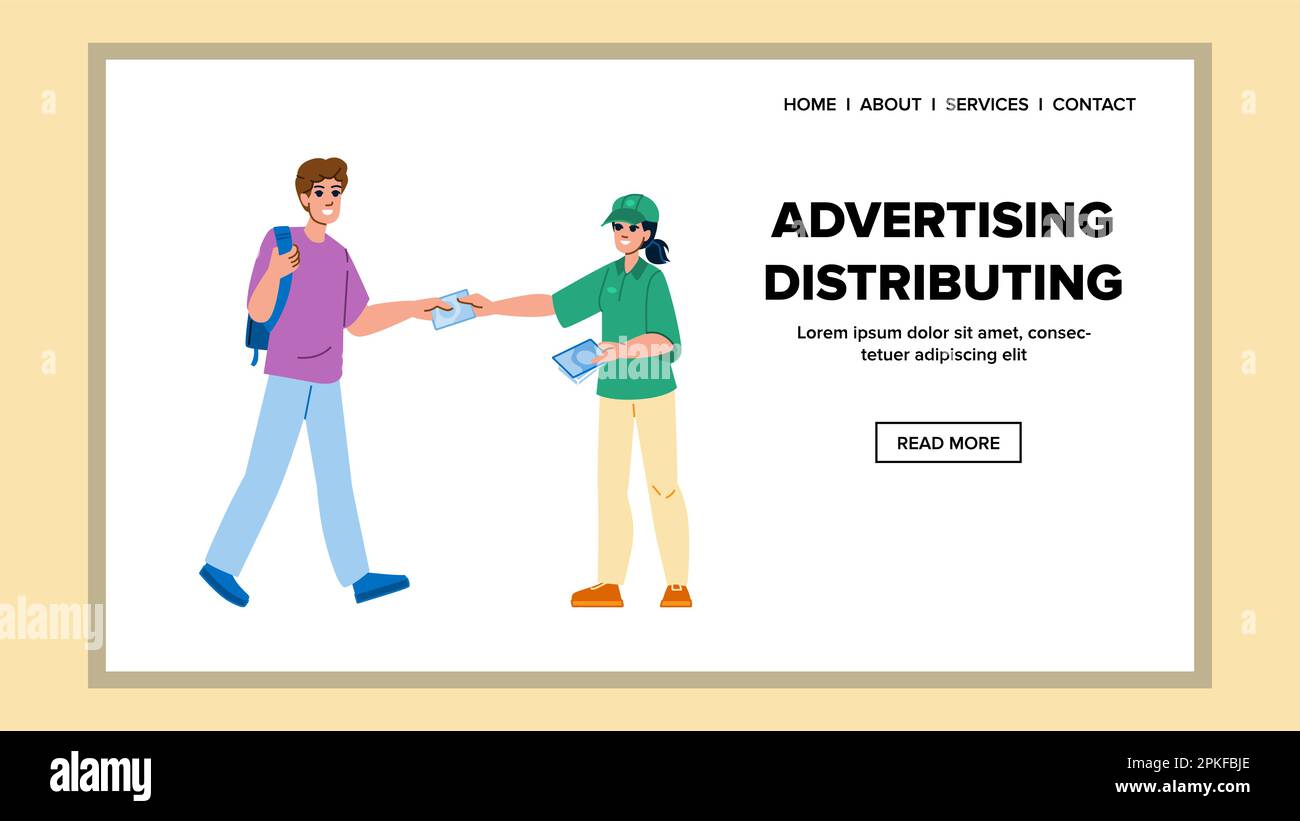 advertising distributing vector Stock Vector Image & Art - Alamy