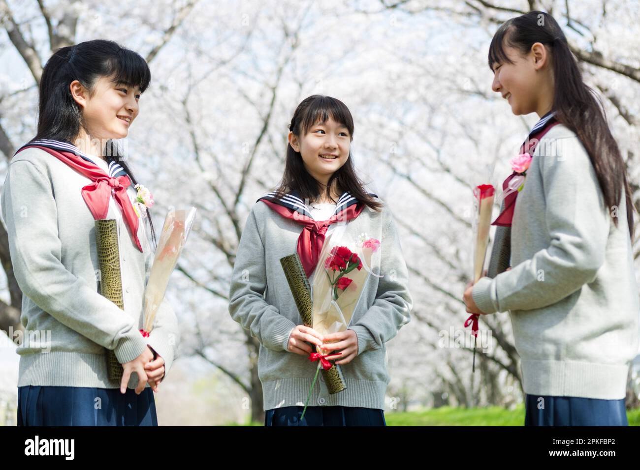 Schoolgirls japanese uniform hi-res stock photography and images - Alamy