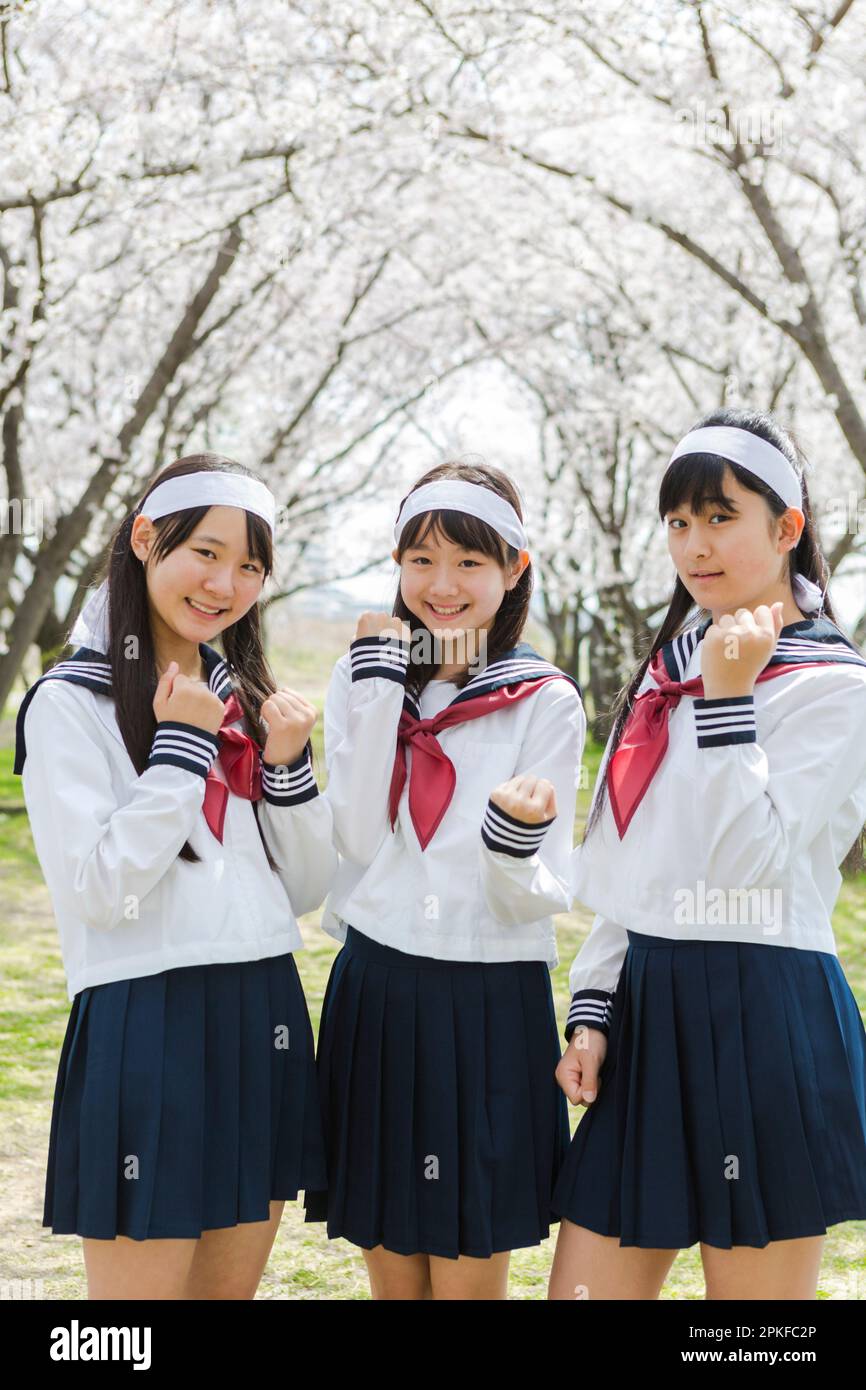 High school girls cheering hi-res stock photography and images - Alamy