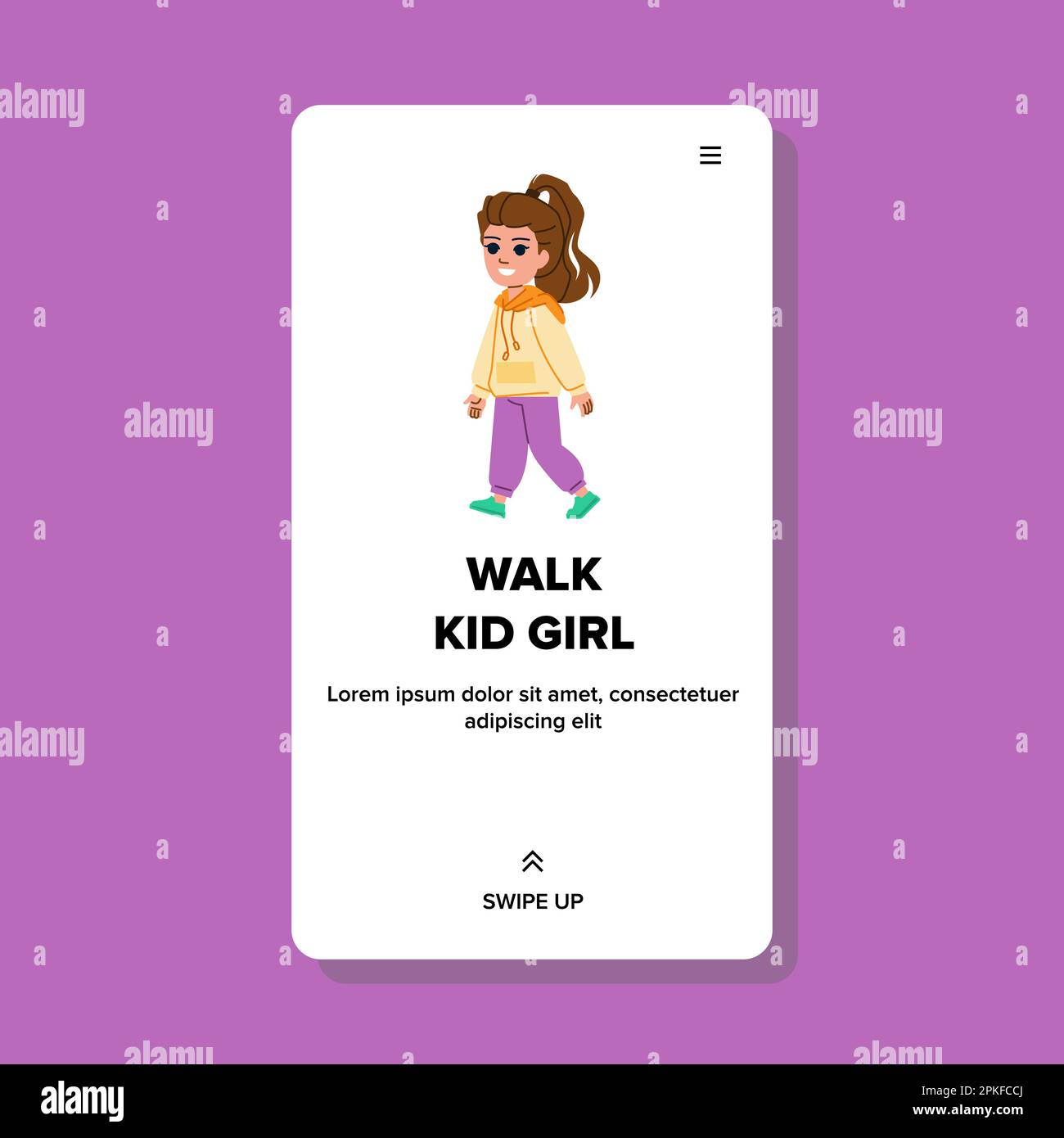 walk kid girl vector Stock Vector Image & Art - Alamy walk kid girl vector Stock Vector Image & Art - Alamy