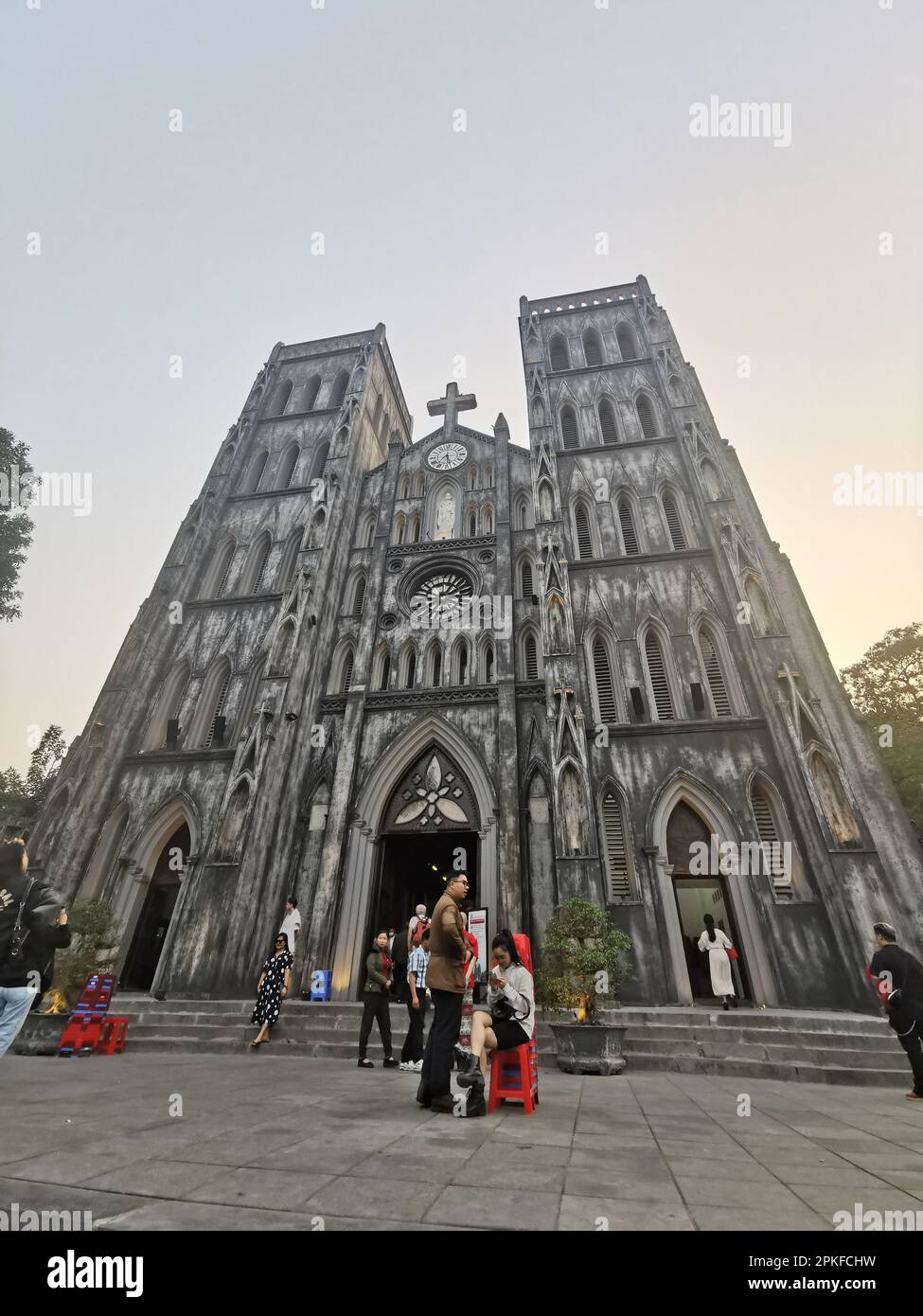 Hanoi, Vietnam. 26th Feb, 2023. The Cathedral of St. Joseph in the Hoan ...