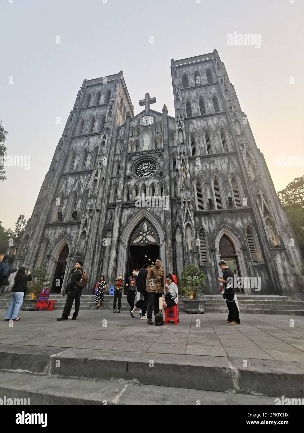 Hanoi, Vietnam. 26th Feb, 2023. The Cathedral of St. Joseph in the Hoan ...