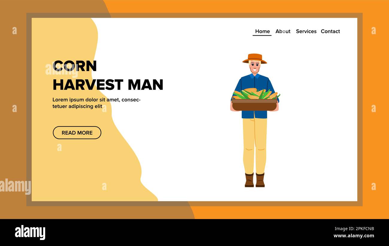 Maize harvest tractor Stock Vector Images - Alamy