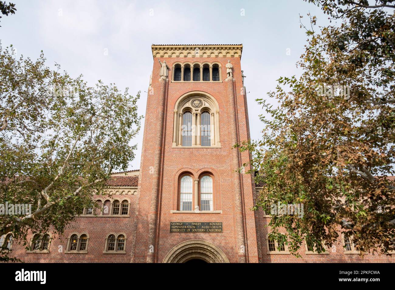 Sunny view of the Bovard Aministration, Auditorium of the University of ...